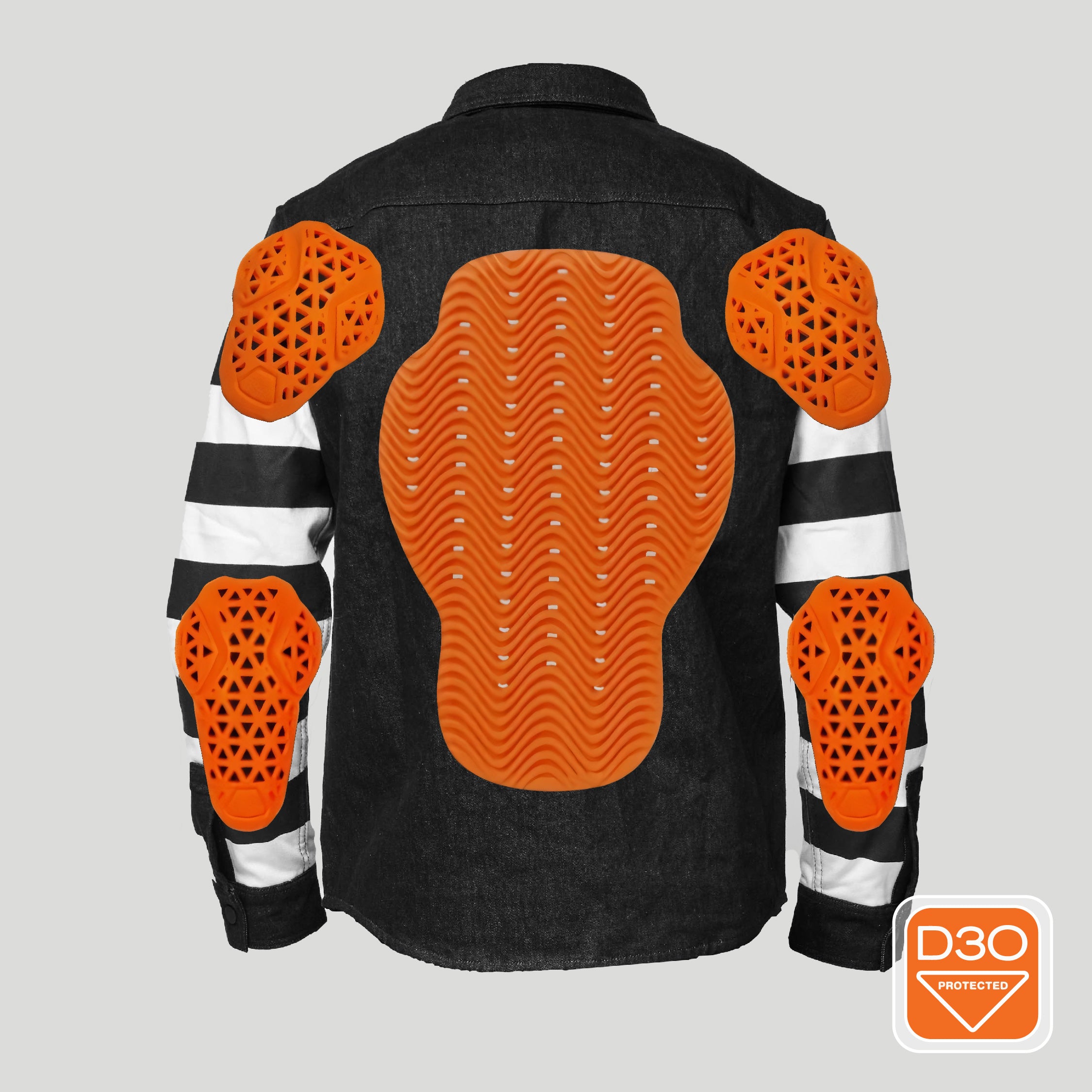 D3O® Armor Full Set (Shoulder, Elbow, Back) – Tobacco Motorwear
